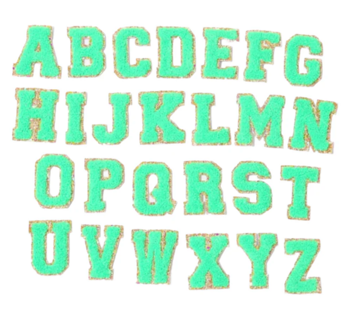 Lime Letter Patches – LUCO Boutique